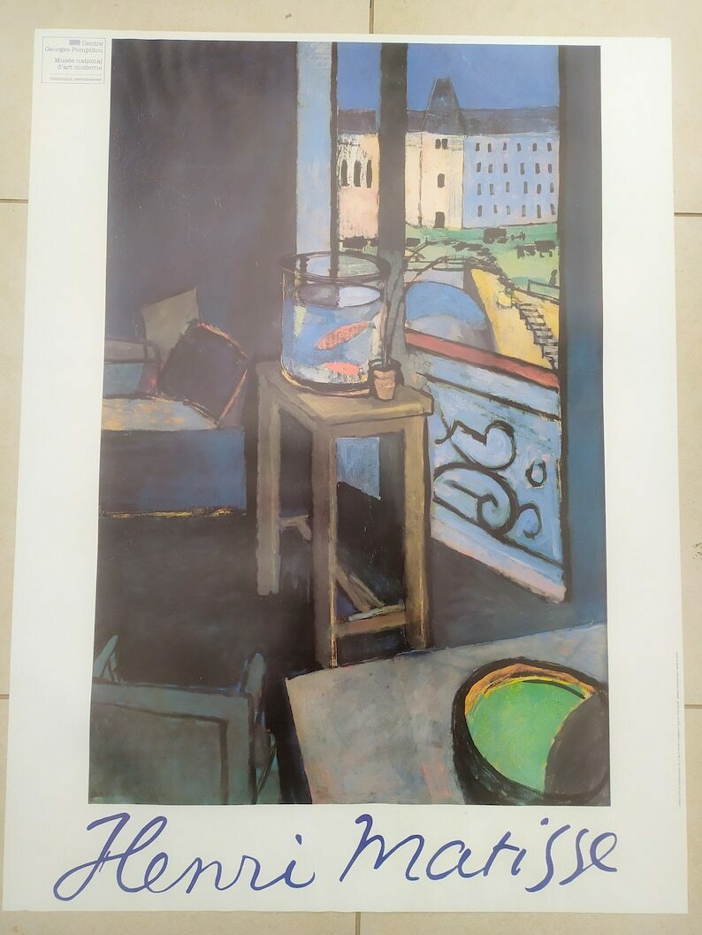 Henry Matisse Studio With Goldfish Original Vintage Poster 1986 Spadem ...