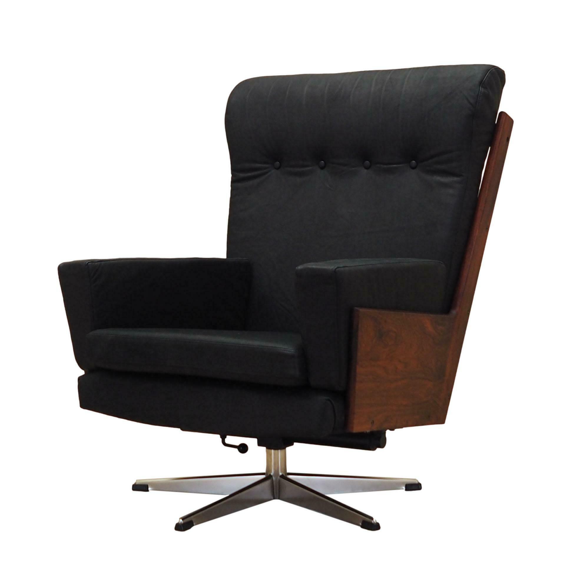Office Leather Armchair, Danish Design, 1970s, Production: Denmark ...