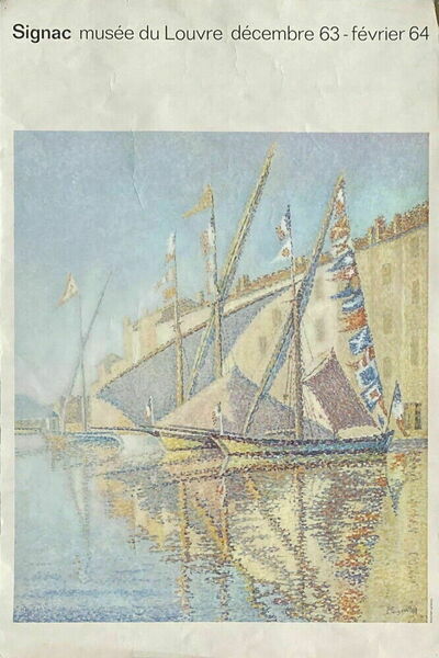 Signac Boats Cassis Poster Louvre 1964 Poster Of 1963 From The Louvre ...