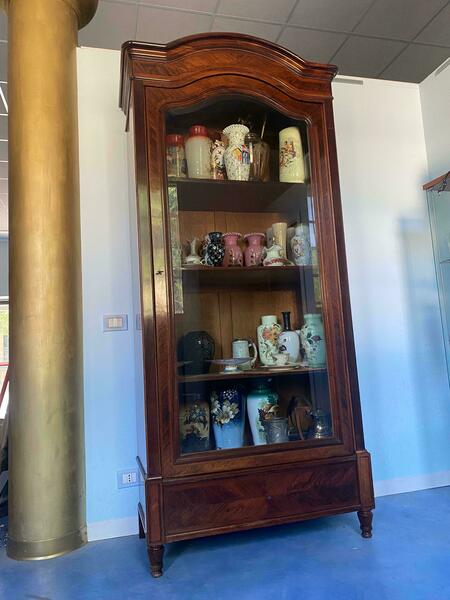 Antique French Showcase Bookcase Louise Philippe, 1850s | Vinterior