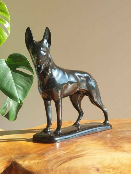 belgian shepherd statue