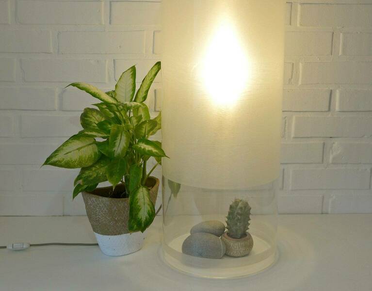 Large Vintage Floor Lamp / Space Age Light Fixture / Atomic Mid Century ...