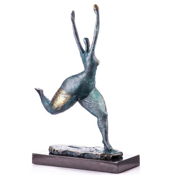Modern Bronze Nude Figure Sculpture, Bronze Sculpture On Marble Base ...