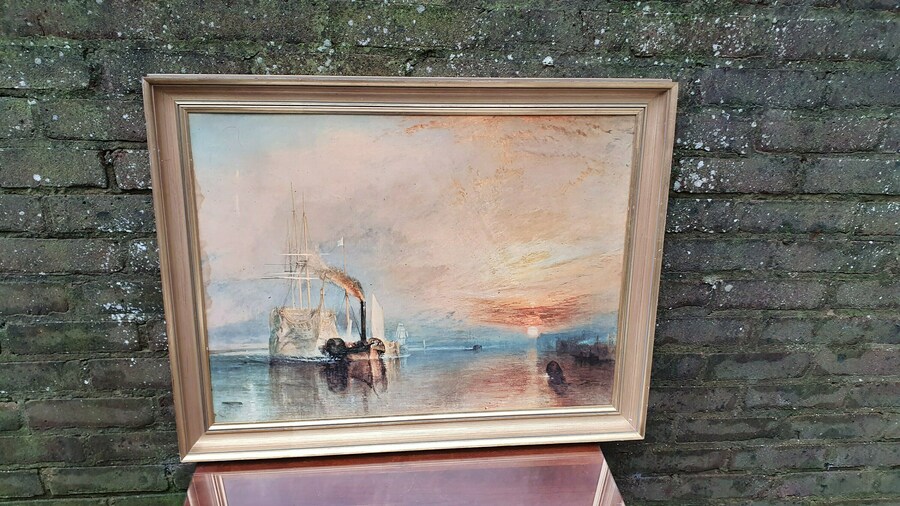 Iconic Classic Vintage Turner Print Turner The Fighting Temeraire Ship ...