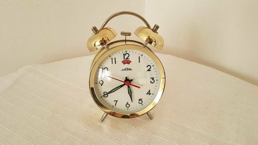 Vintage Mechanical Alarm Clock Prim Czechoslovakia 60s | Vinterior
