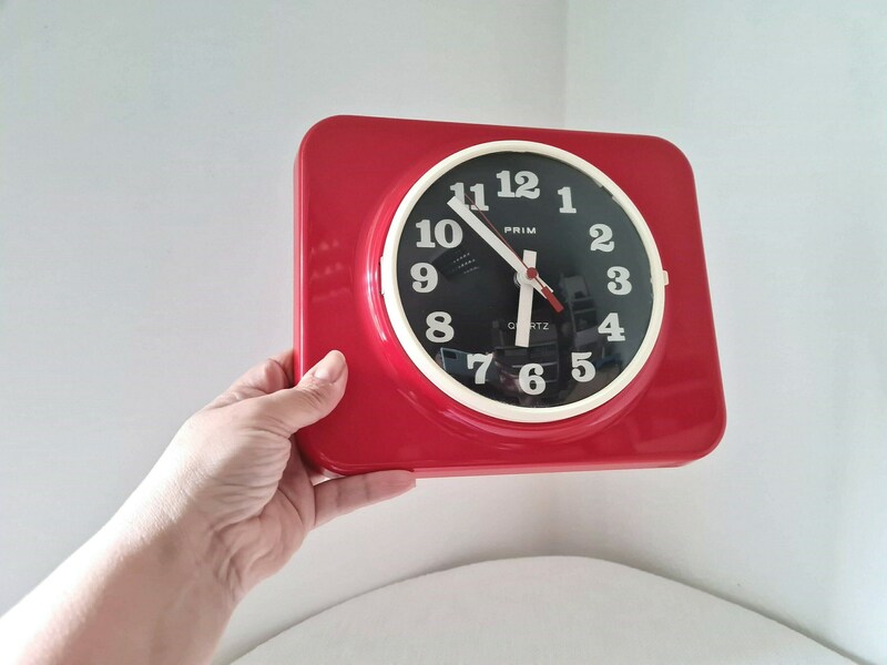 Vintage Mid Century Wall Clock Prim Czechoslovakia 70s | Vinterior