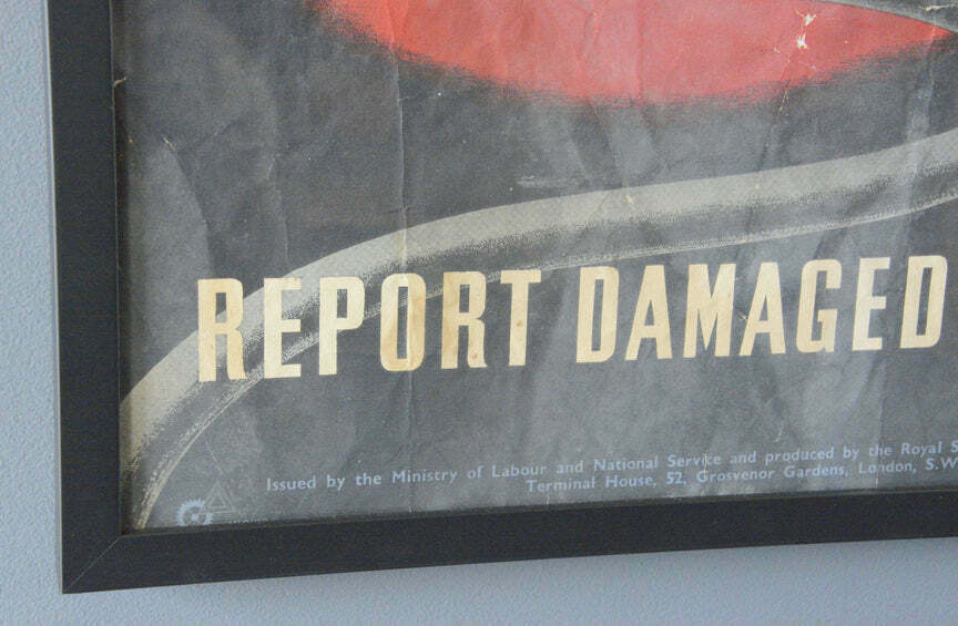 Ww2 Factory Safety Poster Circa 1940s | Vinterior