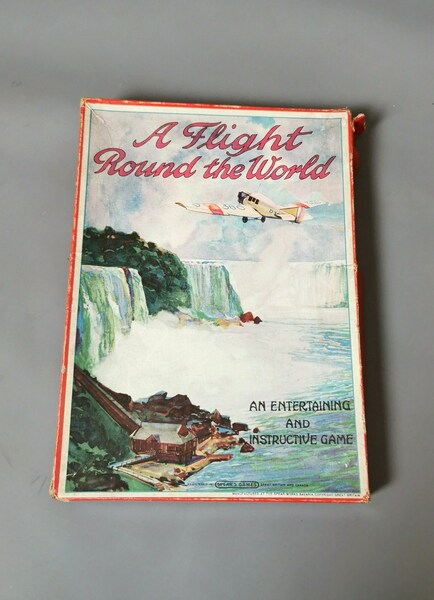 Rare Vintage 1930's Board Game, A Flight Around The World | Vinterior