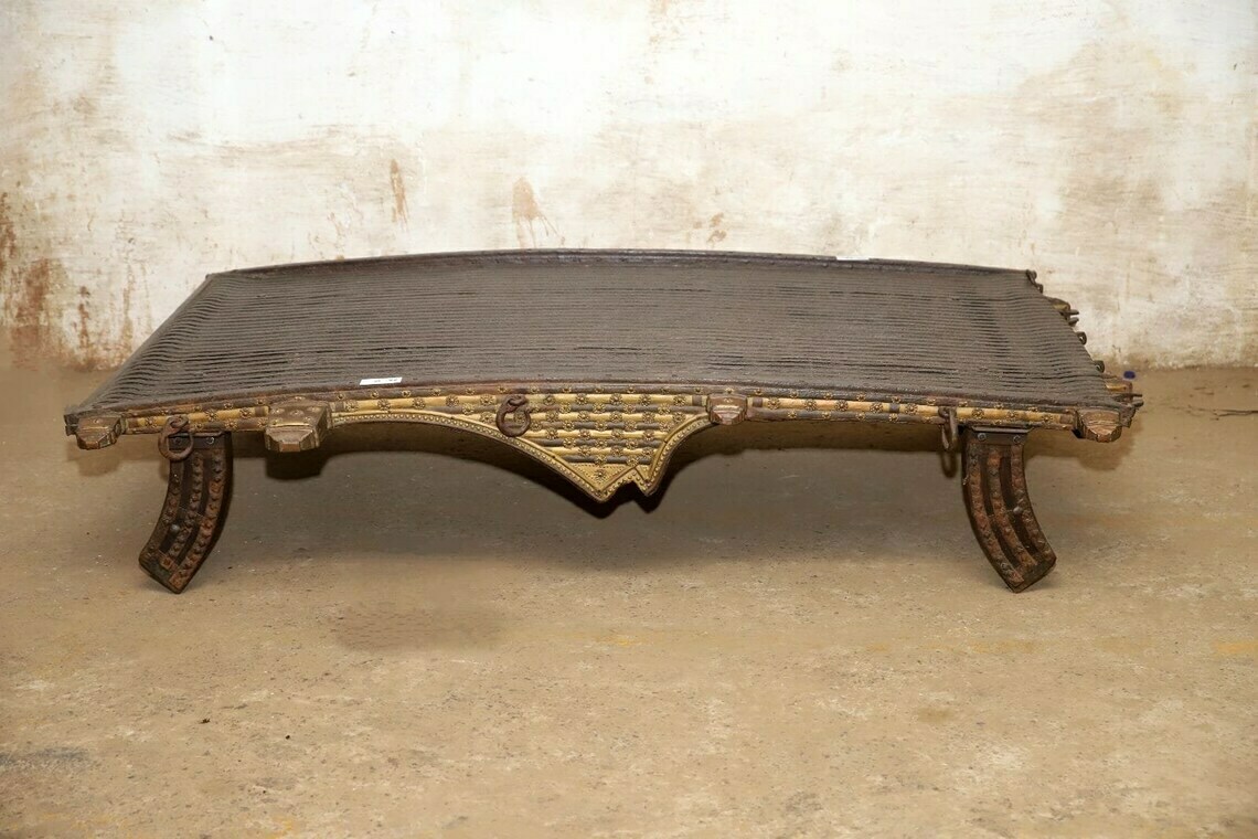 Bullock Cart Table Indian Antique Vintage Upcycled Collection | Vinterior