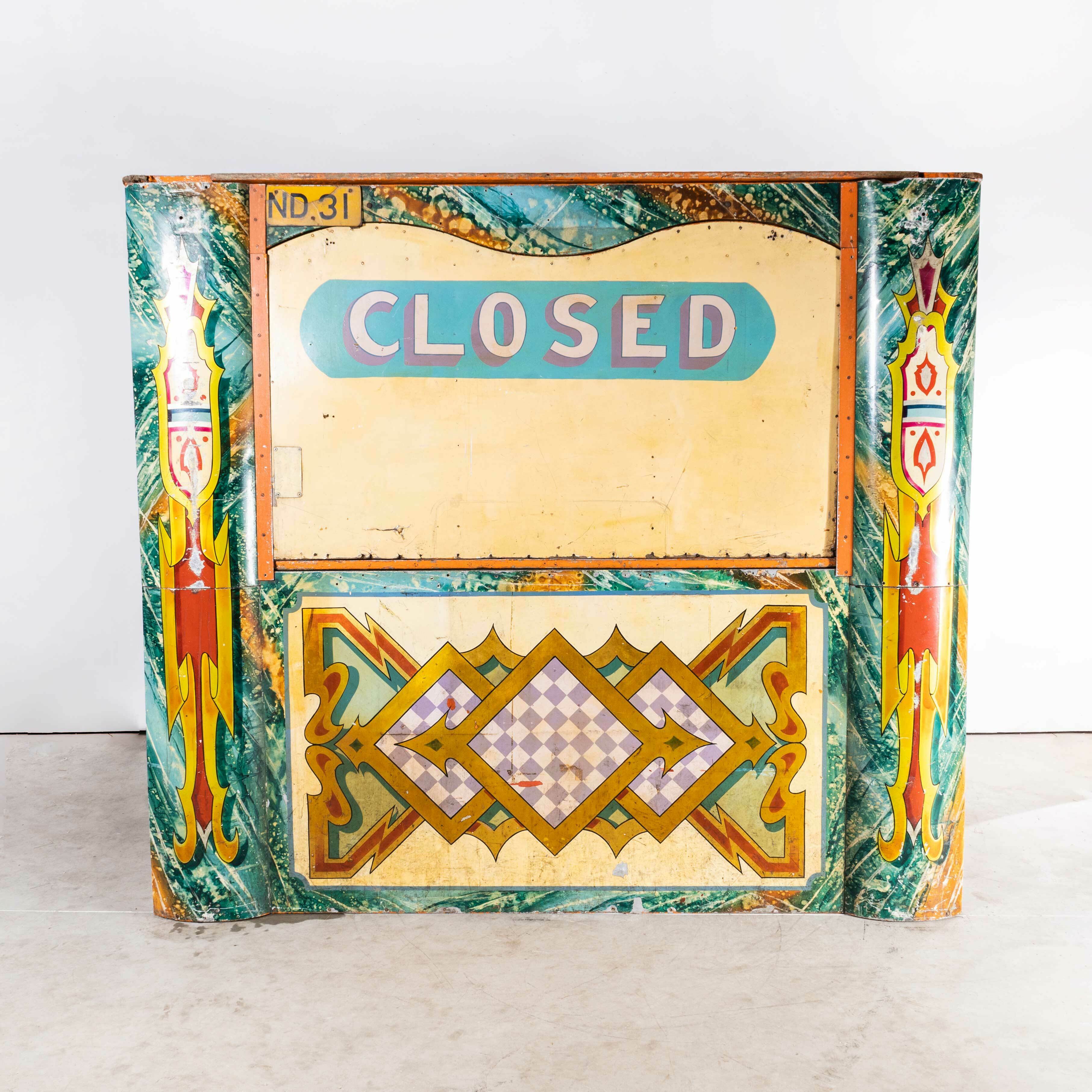 1950’s Original Fairground Handpainted Dodgems Ticket Booth | Vinterior