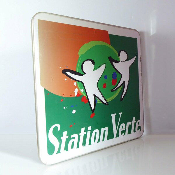 French Tourism Sign | Station Verte De Vacances | Vintage Ecotourism ...