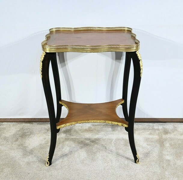 Small Coffee Table In Mahogany And Blackened Wood, Napoleon III Style ...