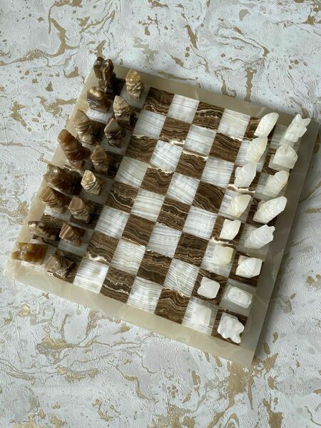 Aztec Marble Chess Set