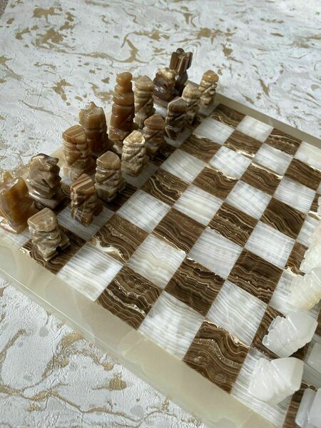 Aztec Marble Chess Set