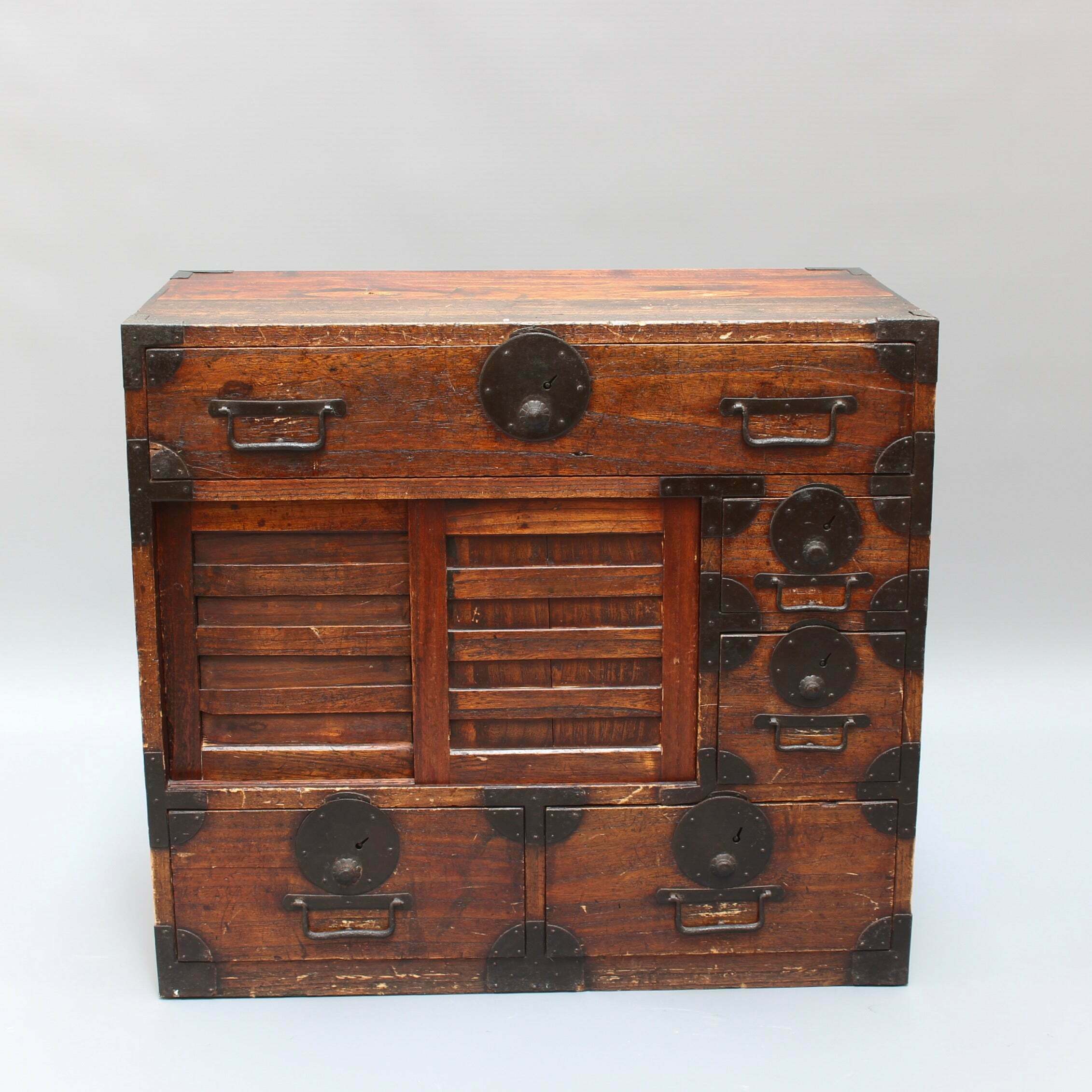 Japanese Tansu Storage Chest (19th Century Edo Period) | Vinterior