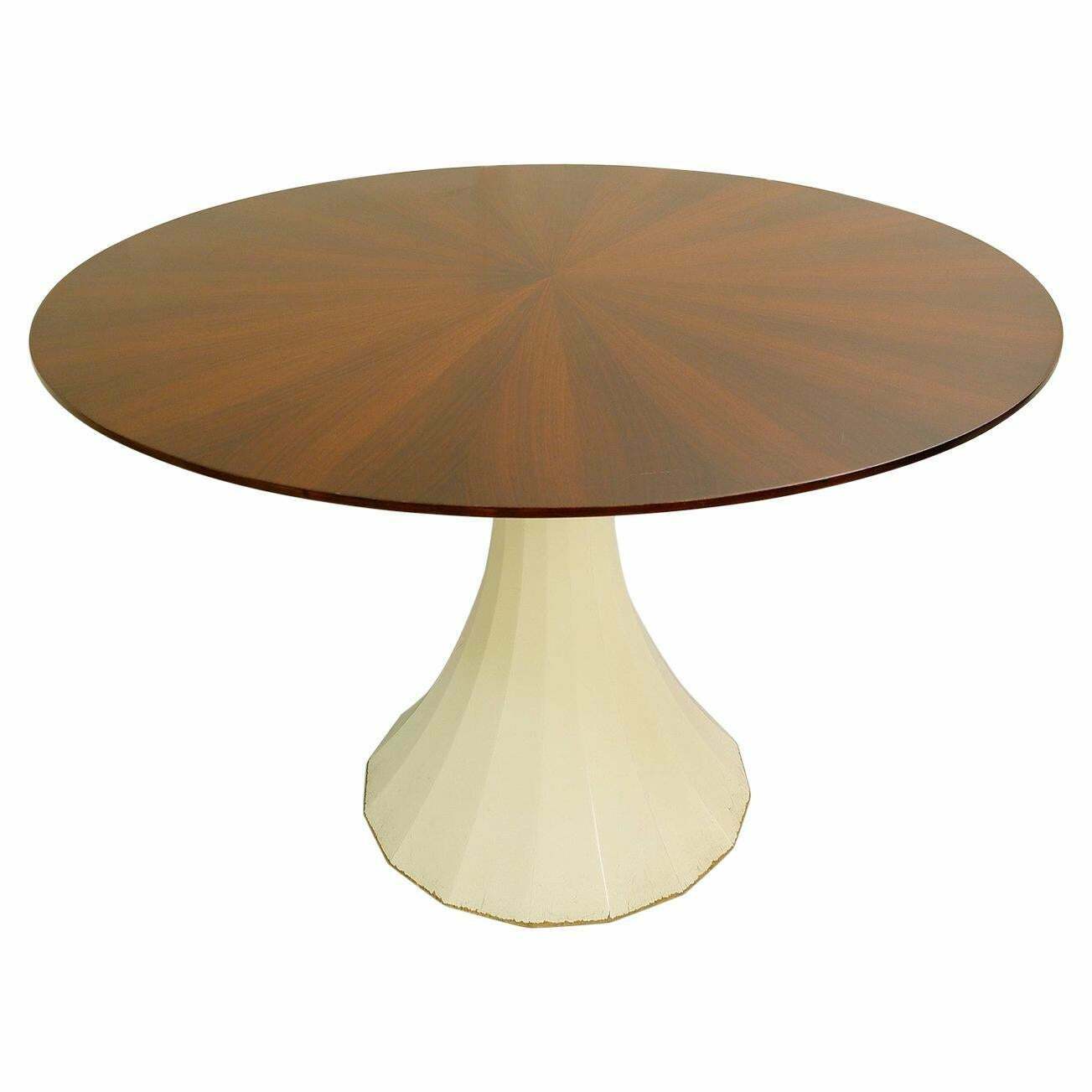 Round Dining Table With Star Veneered Top | Vinterior