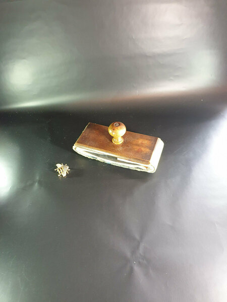 Antique Wooden Blotter, French Ink Blotter, Ink Blotter, Vintage Office ...