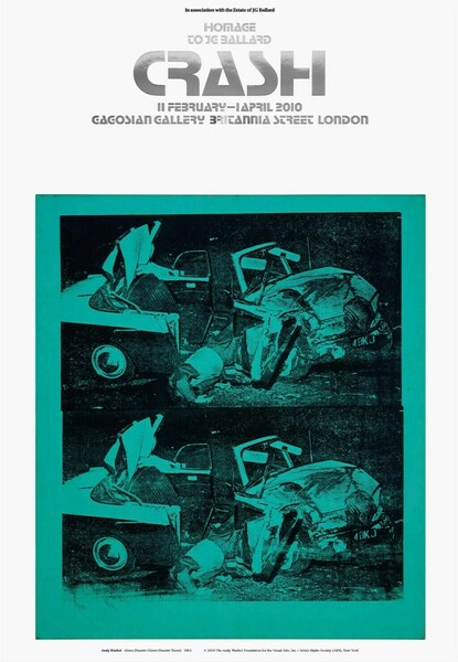Original Andy Warhol Exhibition Poster Car Crash Jg Ballard Homage ...