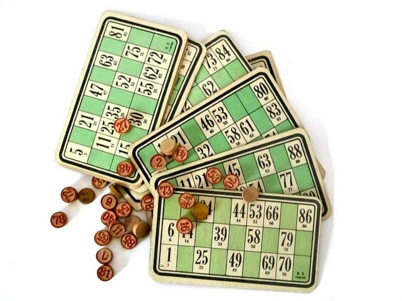 French Bingo Card Game Lotto 1960's, French, Ephemera,Paper Craft ...