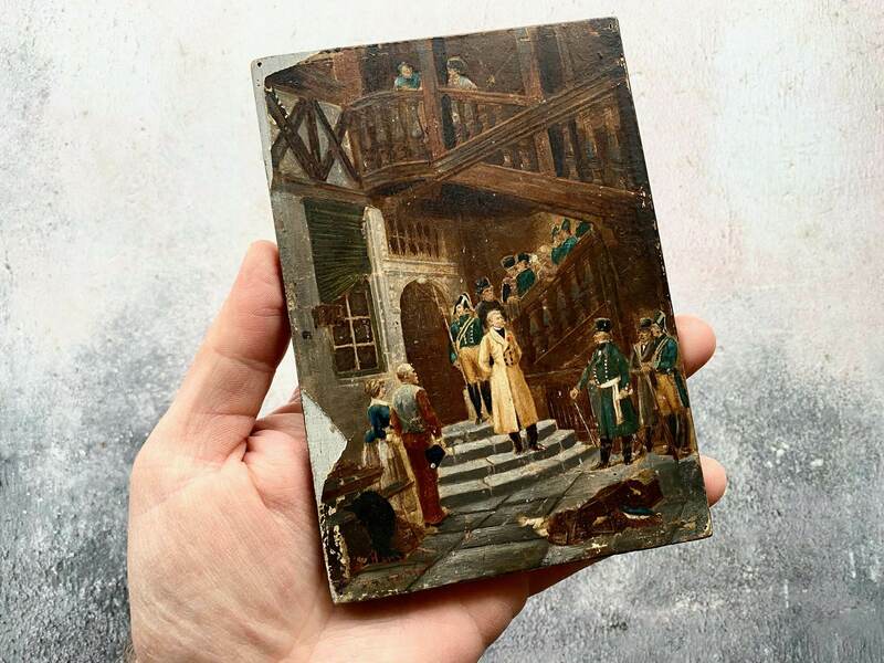 Henri Cain (French 1859 1930) Signed Original Antique Watercolour ...