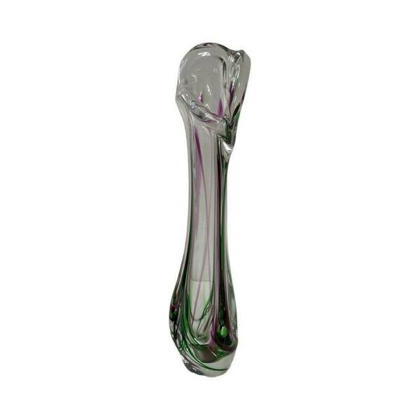 Max Verboeket Kristalunie Maastricht Vase (Large) With Purple And Green ...