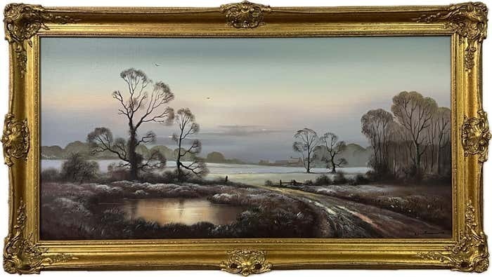 Wendy Reeves Winter Mist At A Farm In The English Countryside By 20th ...