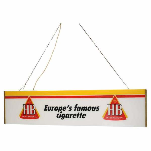 Large Illuminated Advertisement For Hb Cigarettes, 1970s | Vinterior