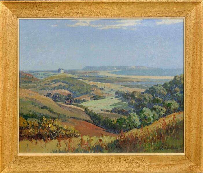 Joseph Edward Hennah 1897 To 1963. Dorset. Abbotsbury Hill View. Chesil ...