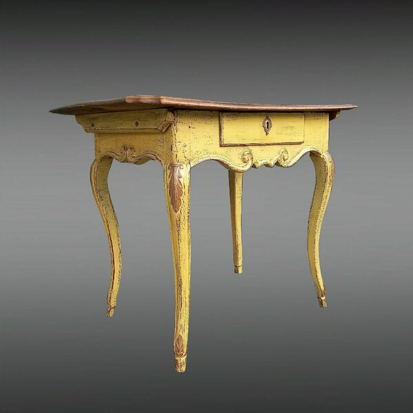 Louis XV Cabaret Table, 1700s, Antique Yellow Patina | Vinterior