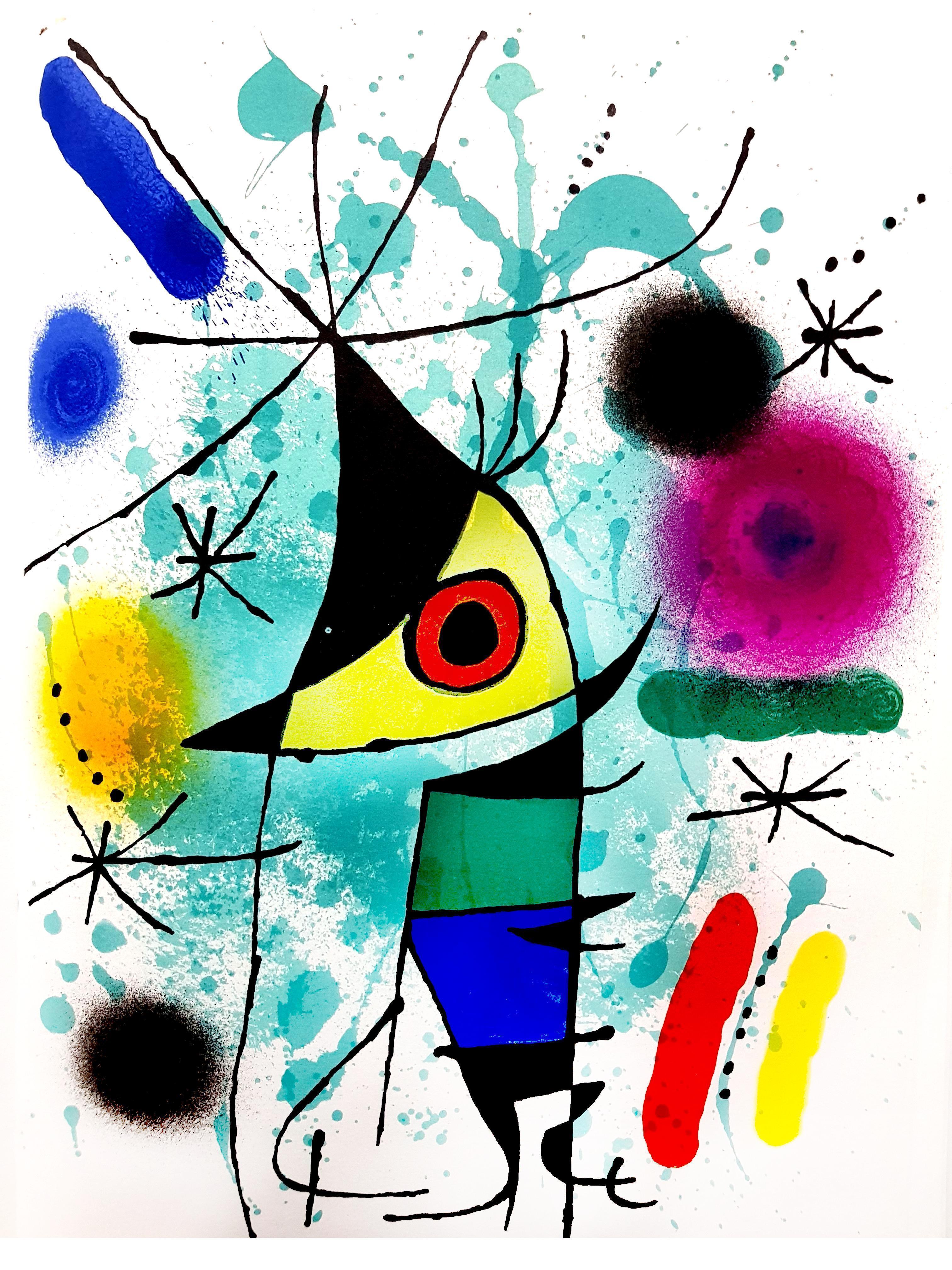 Joan Mir Joan Miro Original Abstract Lithograph 1972 Joan Miro Joan Mir Joan Miro Original Abstract Lithograph 1972 Joan Miro