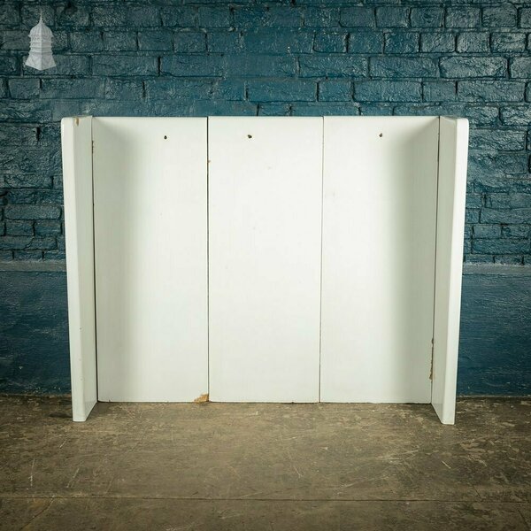Reclaimed Slab Urinal Backsplash And End Panels, White Glazed | Vinterior