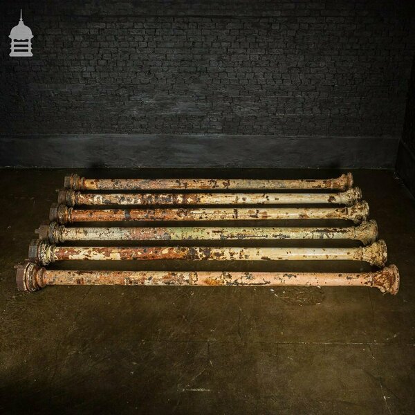 Set Of Six 19th C Cast Iron Columns Pillars Stanchions | Vinterior
