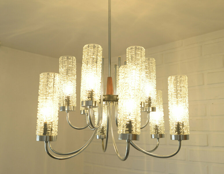 Amazing Hanging Lamp / Vintage Pendant Light / Large Light Fixture ...