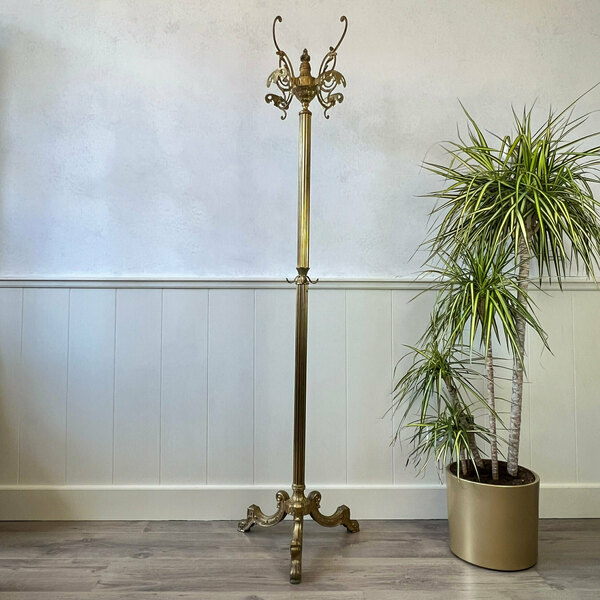 Brass coat tree stand store