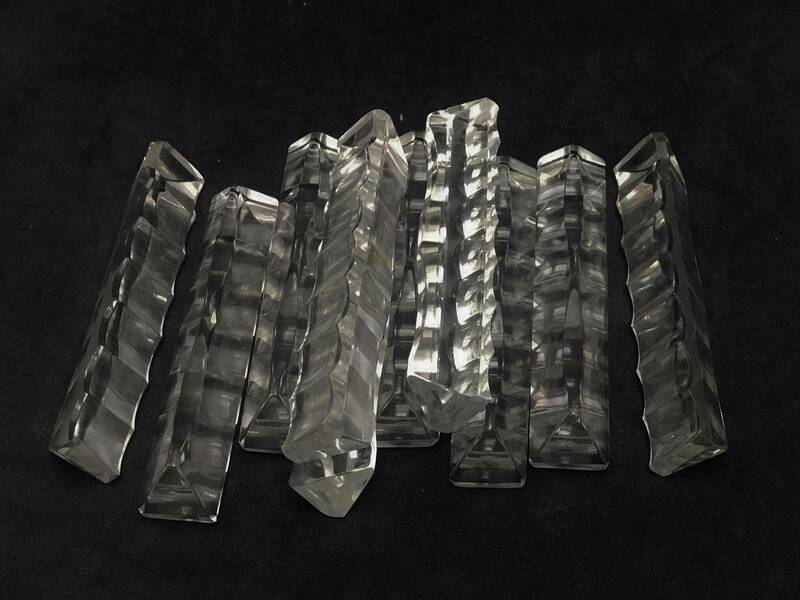 Knife Rest Crystal Cutlery Rest Set 10 Retro Table Knife Holders ...