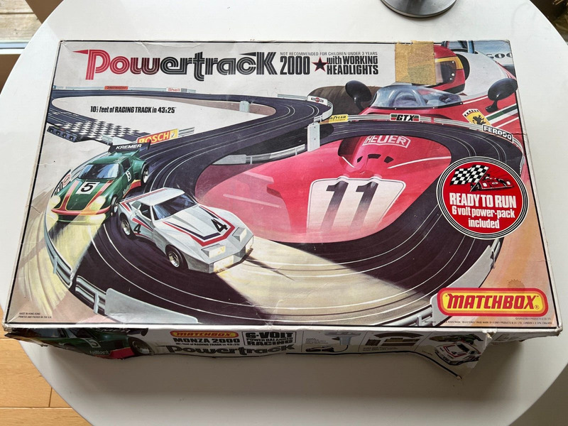 Vintage Matchbox Powertrack 2000 Monza Car Racing Set With 5 Cars 1978 ...