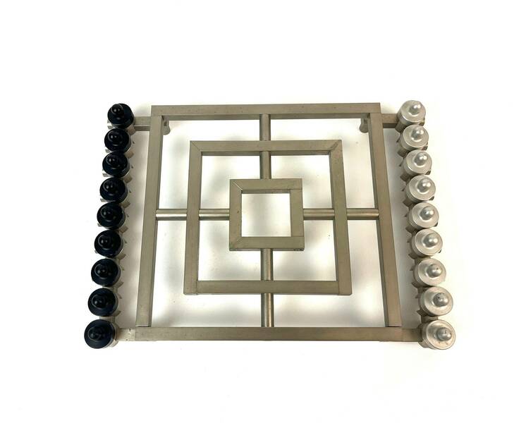 Unique The Mill Game Mid Century Space Age Metal 2,8 Kg Sculpture ...