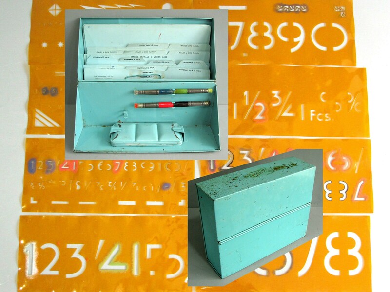 Econasign Stencil Set C.1940s | Vinterior