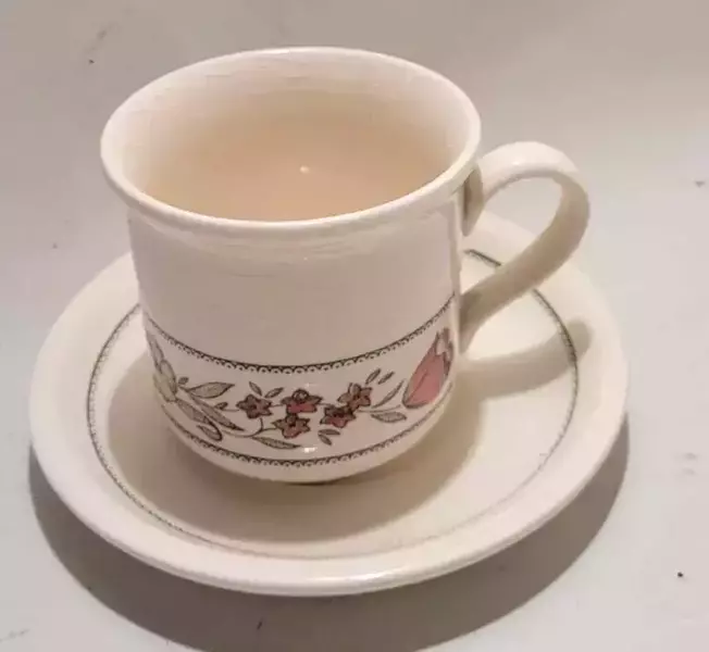 Vintage 80's Biltons Coloroll Red Pimpernel Floral Teacup And Saucer ...