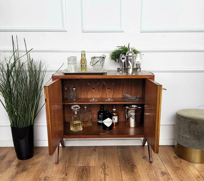 Mid century modern liquor cabinet store