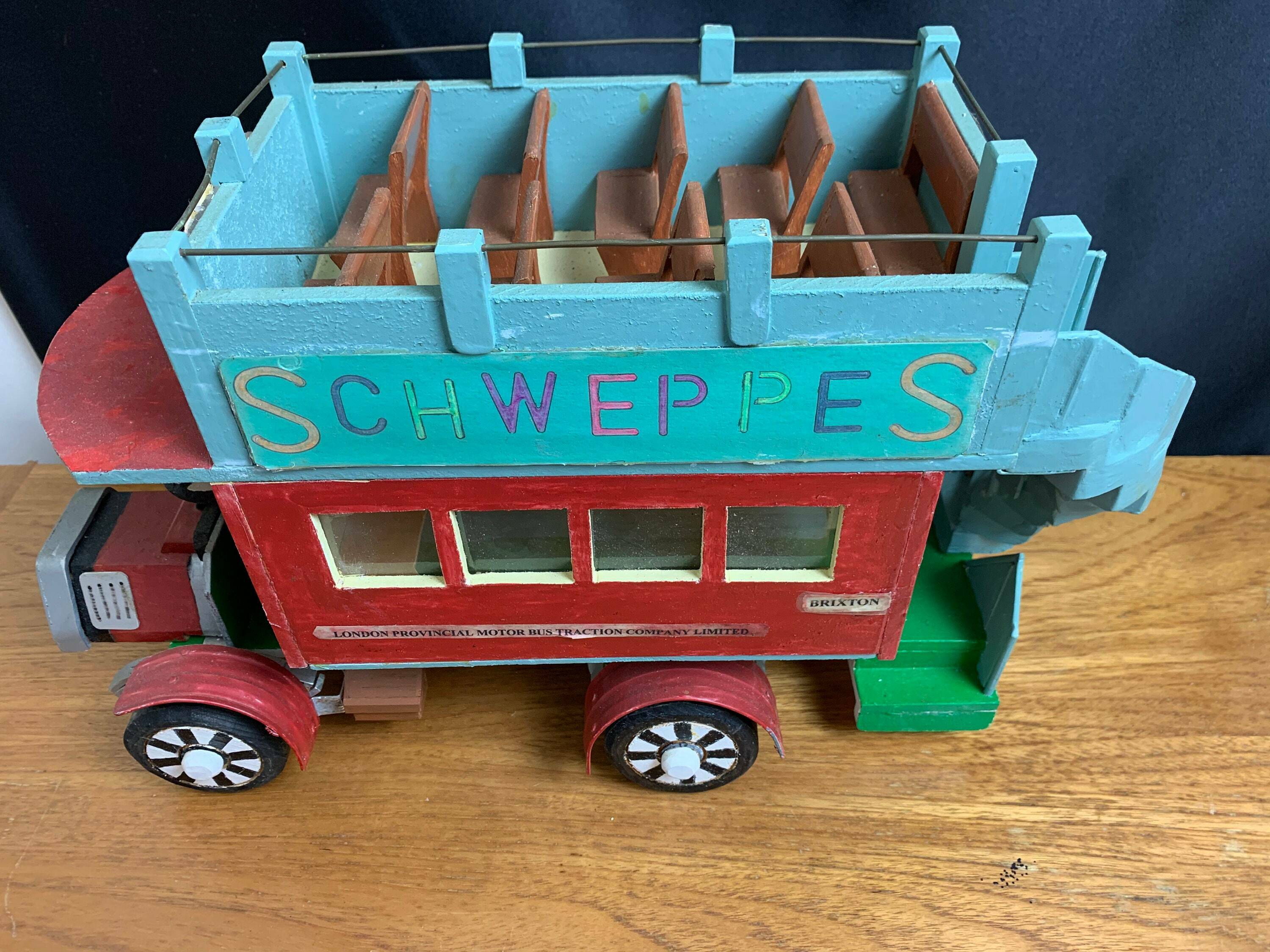 Sensational Scratch Built Toy Model Of An Early 20th Century Open Top ...