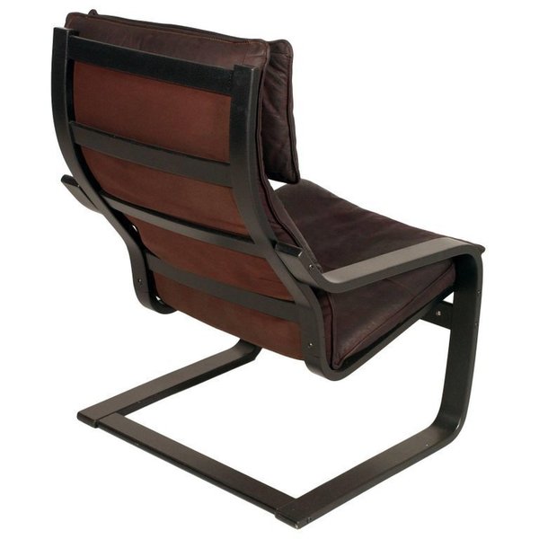1970s Set Of Leather Cantilever Chairs With Footrest "Poäng By Noboru ...