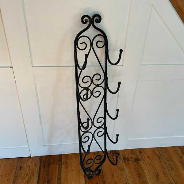Antique Metal Black Wall Hook Hanger Hanging Baskets Garden Outdoor ...