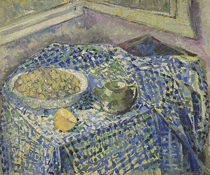 Unknownmid 20th Century French Post Impressionist Oil Kitchen Table ...