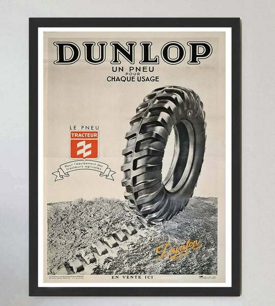 Dunlop A Tyre For Every Use Original Vintage Poster | Vinterior