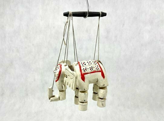 Handcrafted Vintage Marionette Puppet On A String, Burma, 1930s | Vinterior
