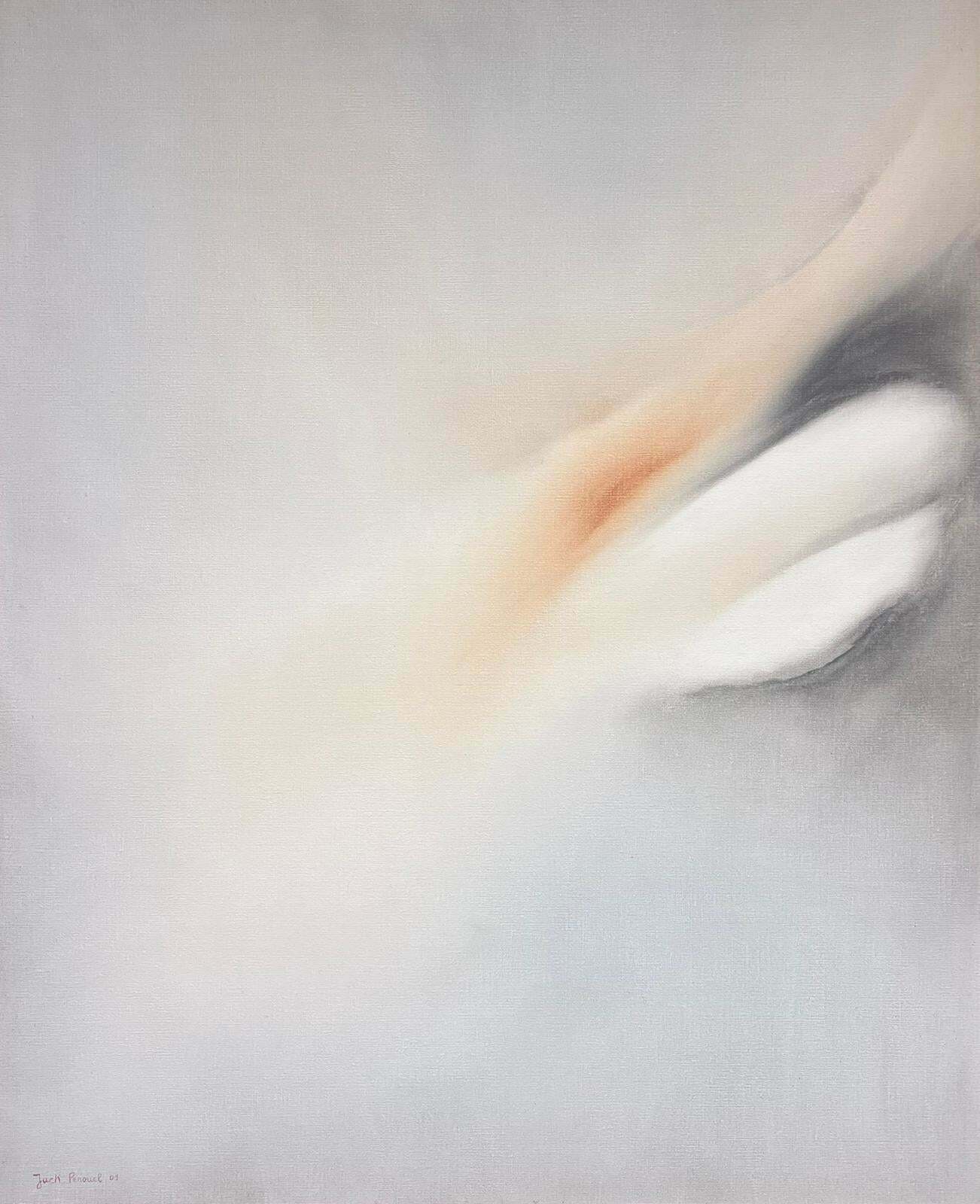 Jack Penouelhuge French Surrealist Oil Painting Calm Orange And Grey ...