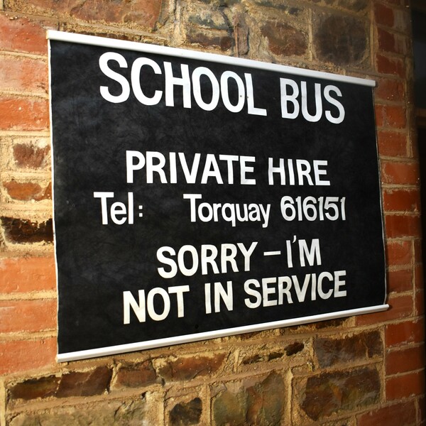 Vintage Original School Bus Not In Service Private Hire Torquay Bus ...