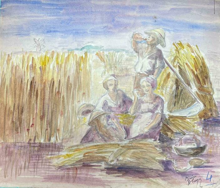 Louise Alixharvest Farm Workers On Their Lunch Break French ...