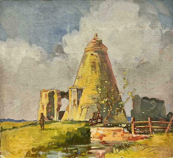 Frank Duffieldbritish Mid 20th Century Impressionist Painting Man ...